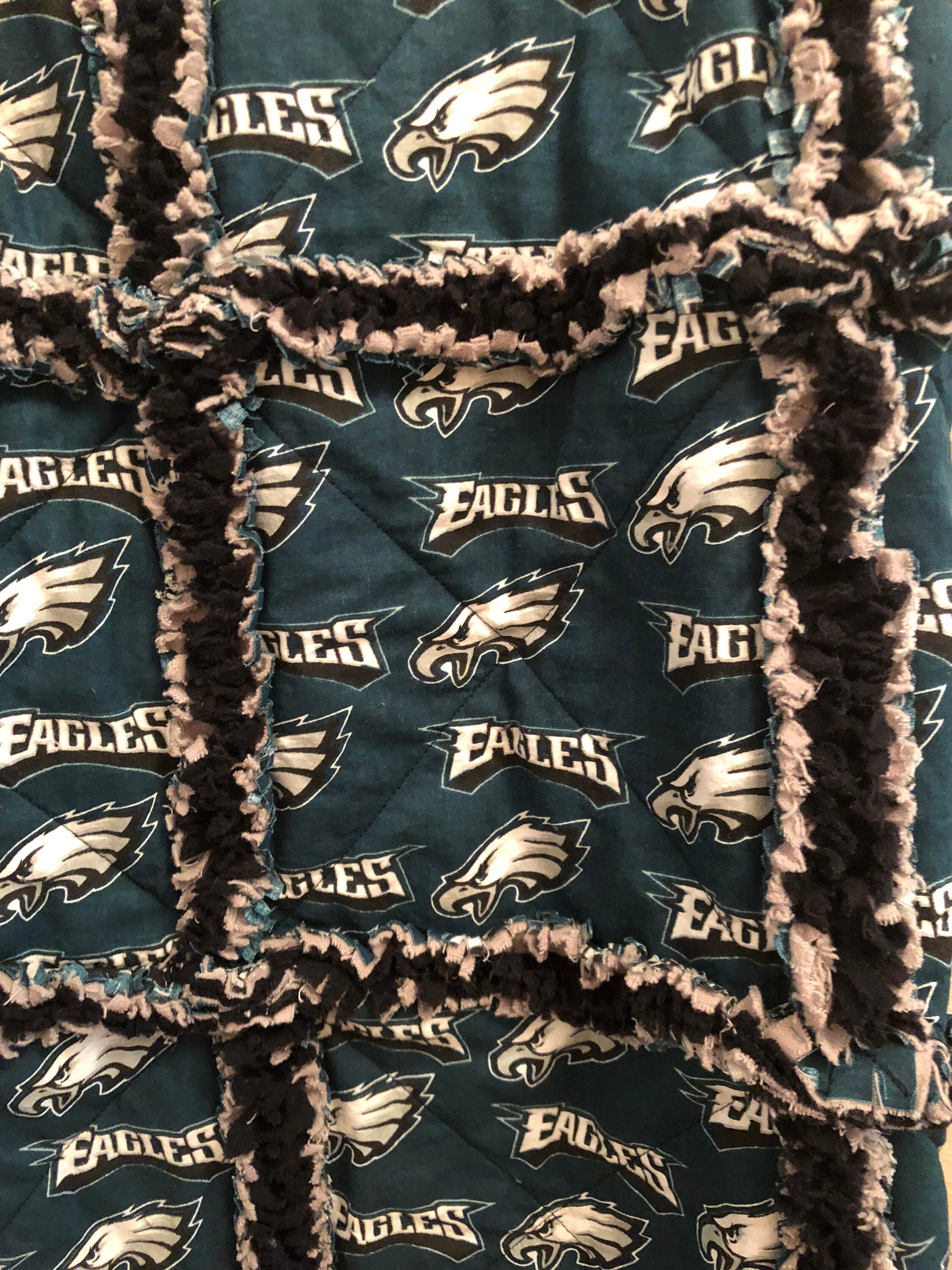 Philadelphia Eagles Quilt, Eagles Blanket, Sports Quilt, Handmade Quilt ...