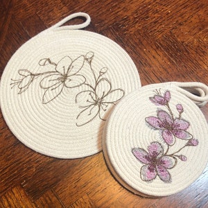 Rope Coaster, Rope Coaster Set, Coasters, Rope Coasters, Handmade Rope ...