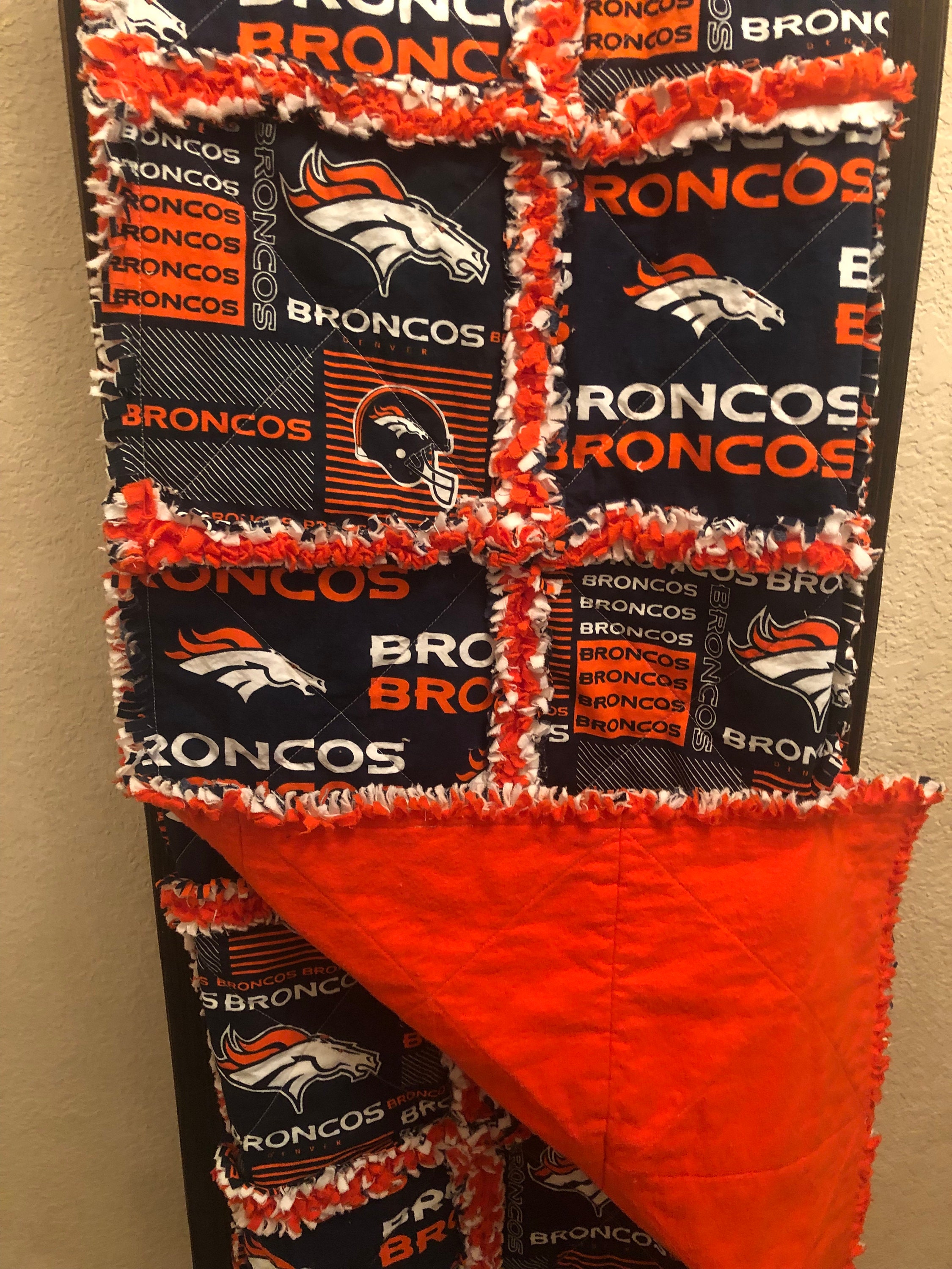 Denver Broncos, Denver Broncos Quilt, Broncos Quilt, Sports Quilt ...