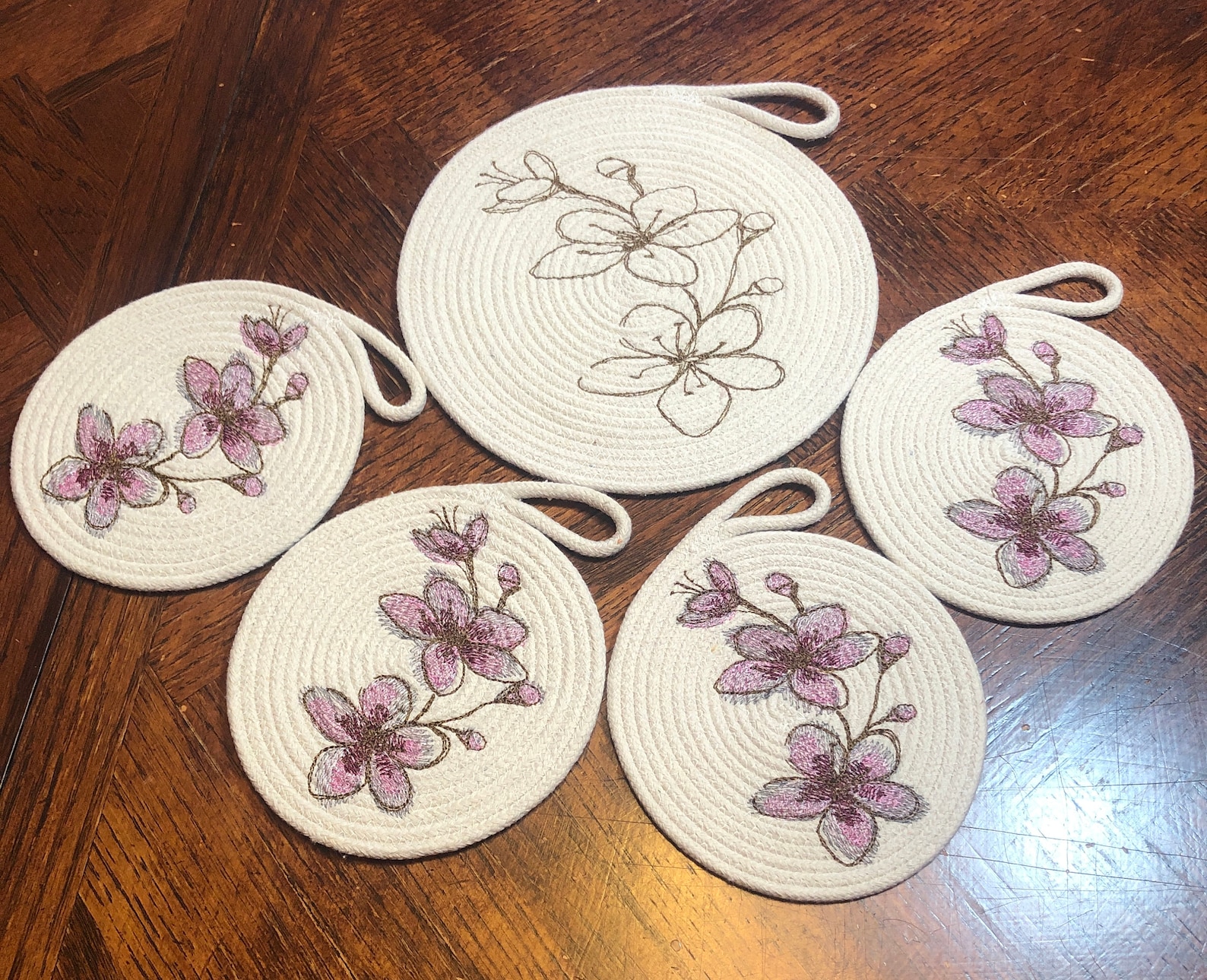 Rope Coaster, Rope Coaster Set, Coasters, Rope Coasters, Handmade Rope ...