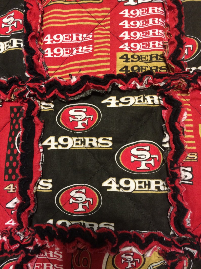 SF 49ers Quilt 49ers Quilt Football Quilt Handmade Quilt - Etsy