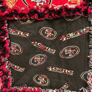 SF 49ers Quilt, 49ers Quilt, Football Quilt, Handmade Quilt, Gift for ...