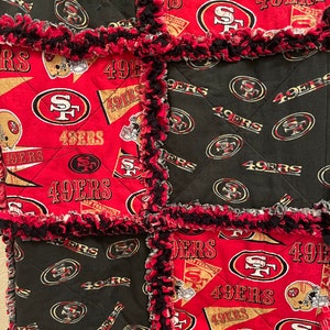 SF 49ers Quilt, 49ers Quilt, Football Quilt, Handmade Quilt, Gift for ...