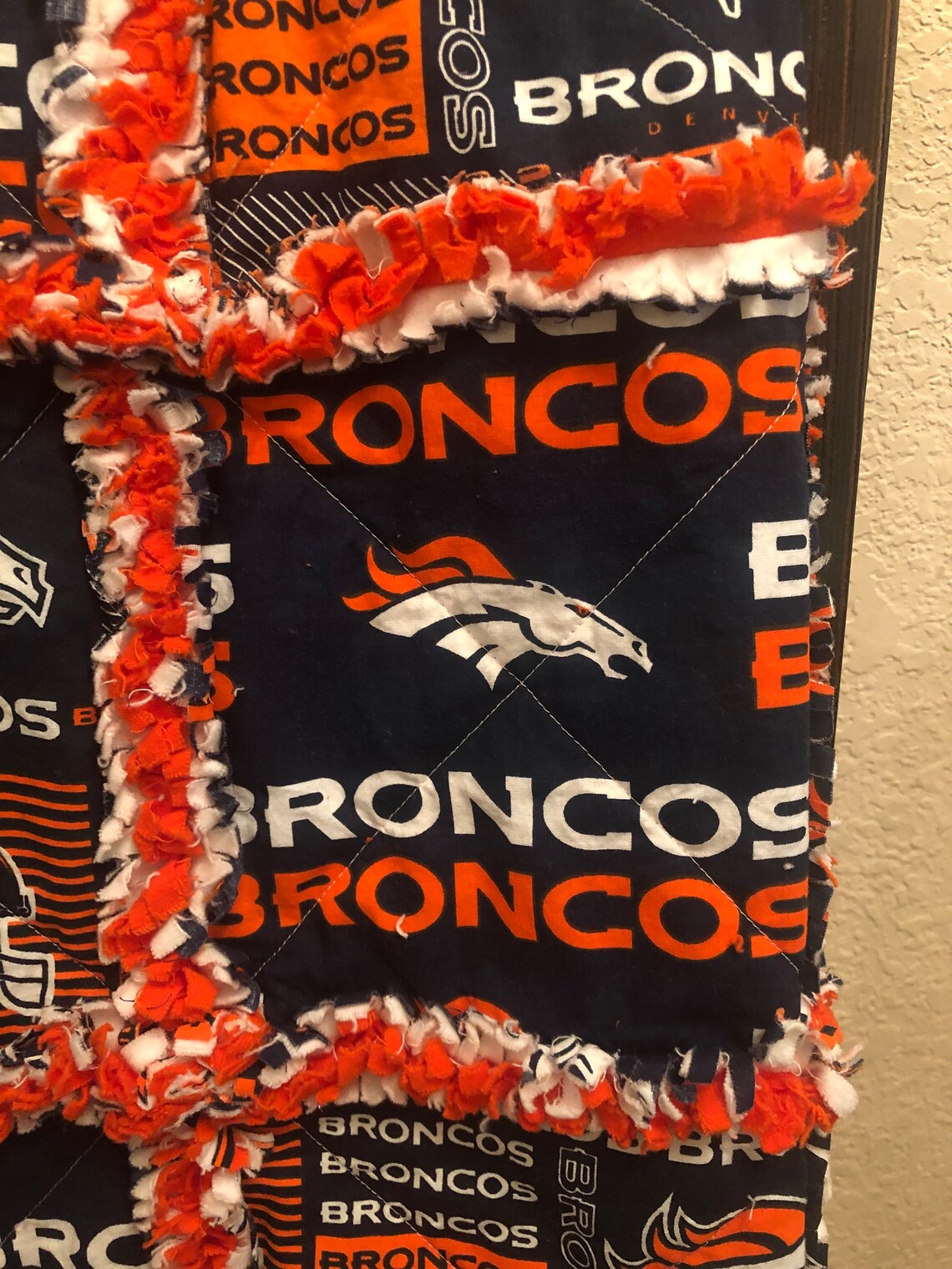 Denver Broncos, Denver Broncos Quilt, Broncos Quilt, Sports Quilt ...