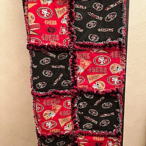 SF 49ers Quilt, 49ers Quilt, Football Quilt, Handmade Quilt, Gift for ...