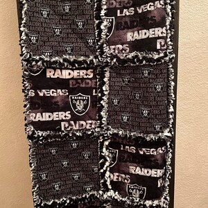 Raiders Quilt, Sports Quilt, Handmade Quilt, Football Quilt, Gift for ...