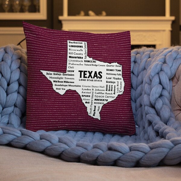 Texas Pillow - Etsy