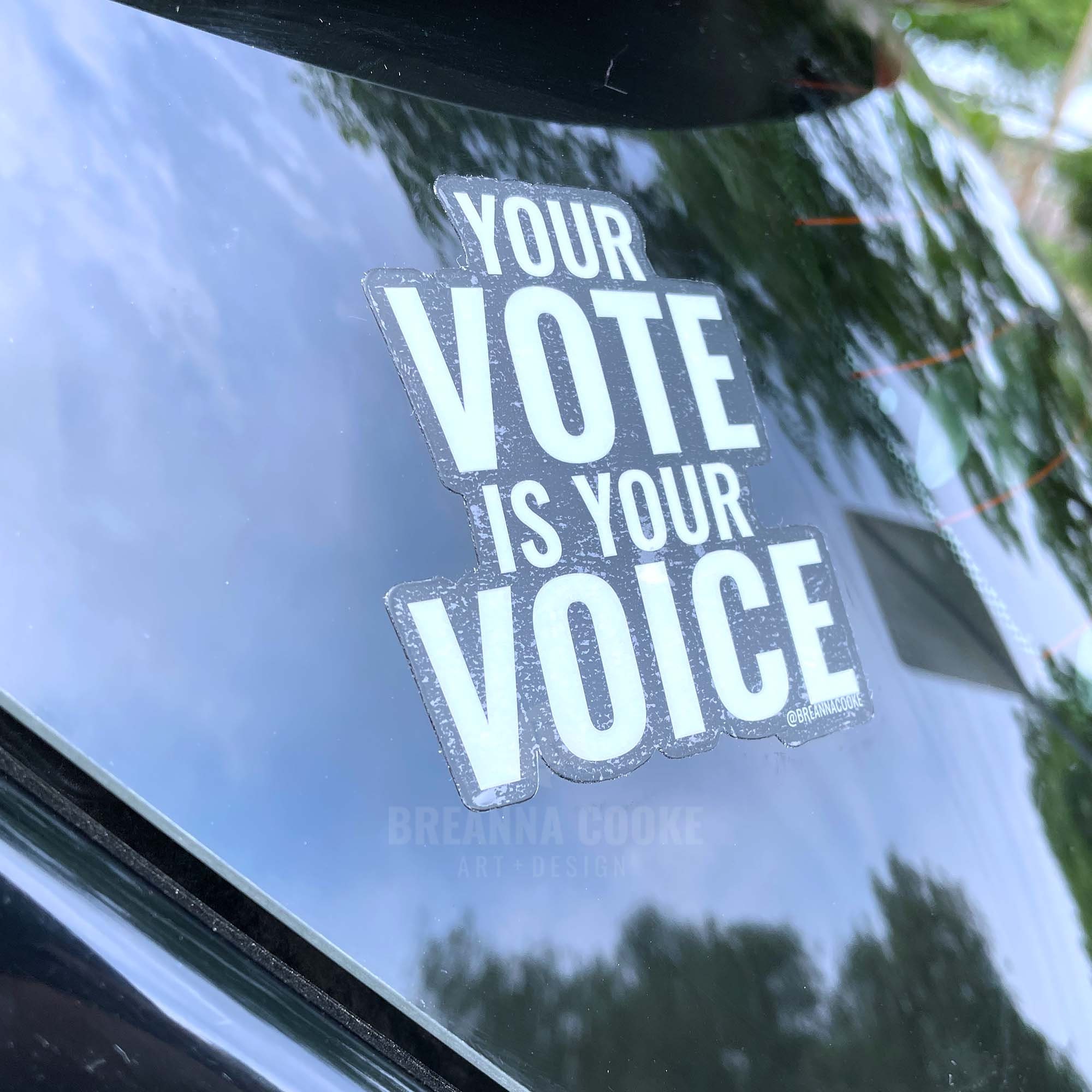 Your Vote is Your Voice Clear Sticker Decal 3x3in - Etsy