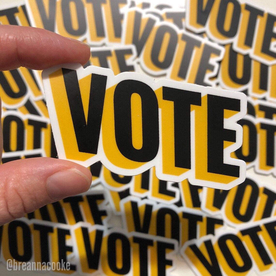 VOTE | Sticker - Retro 3D Text - 3.2 X 2in - Etsy