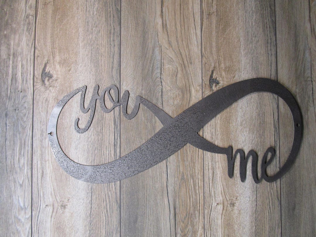 You and Me Infinity Wall Art Sign 23" - Etsy