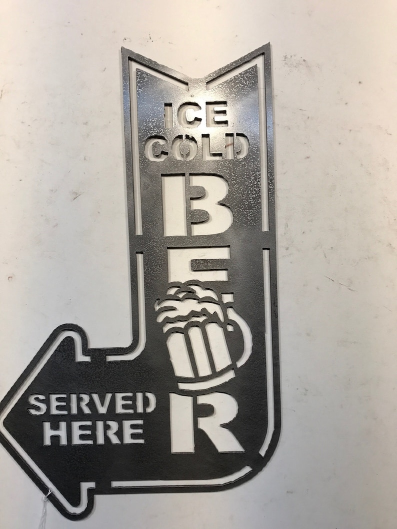 Cold Beer Served Here Sign - Etsy