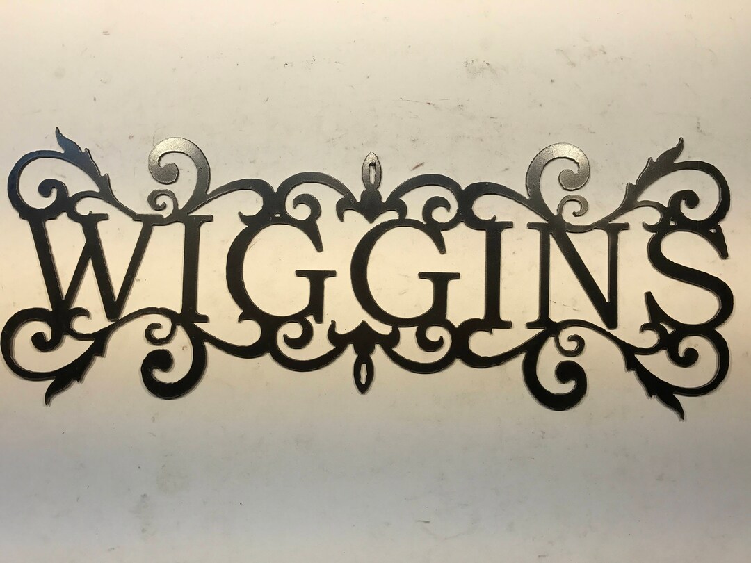 Monogram Scroll Art - Etsy