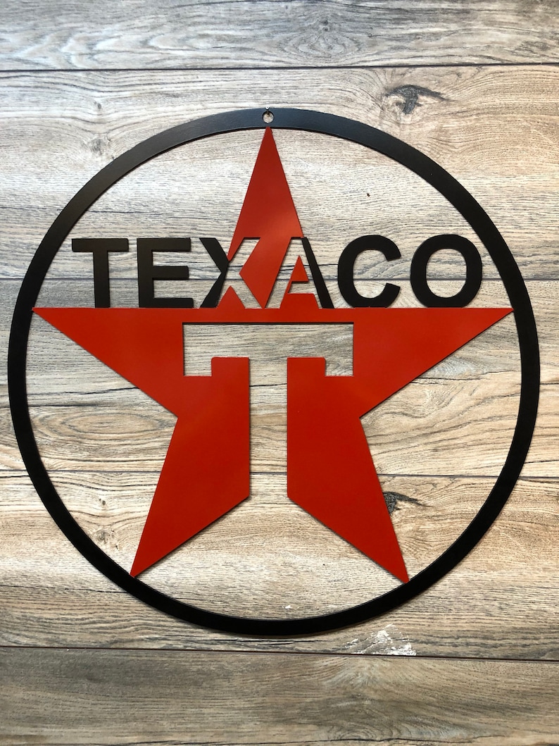 Texaco Sign: 14ga Steel, Veteran Made - Etsy
