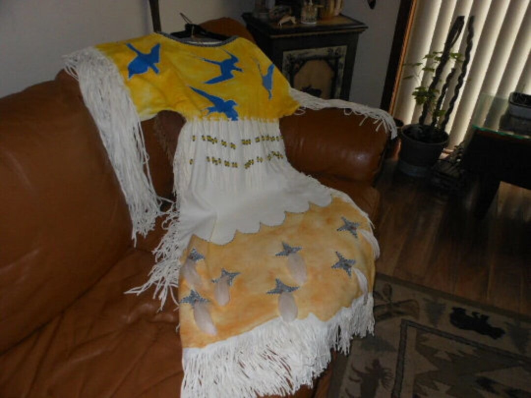 Native American Deer Hide/buckskin Dress Size 10/12 - Etsy