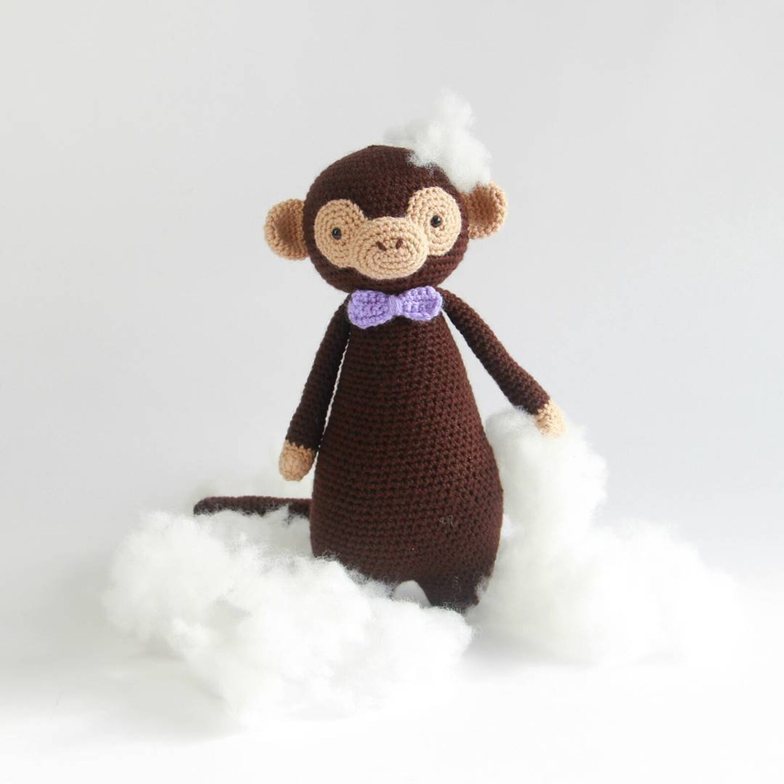 Mono Patrón de Crochet Patrón de Ganchillo Amigurumi PDF - Etsy España