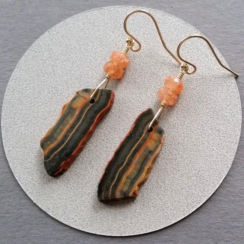 Oregon Sunstone Slice - Etsy