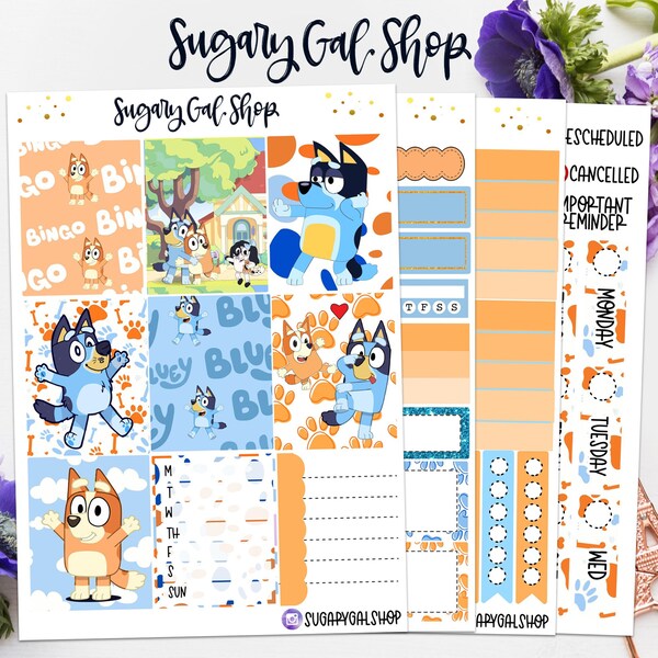 Bluey Planner Sticker - Etsy
