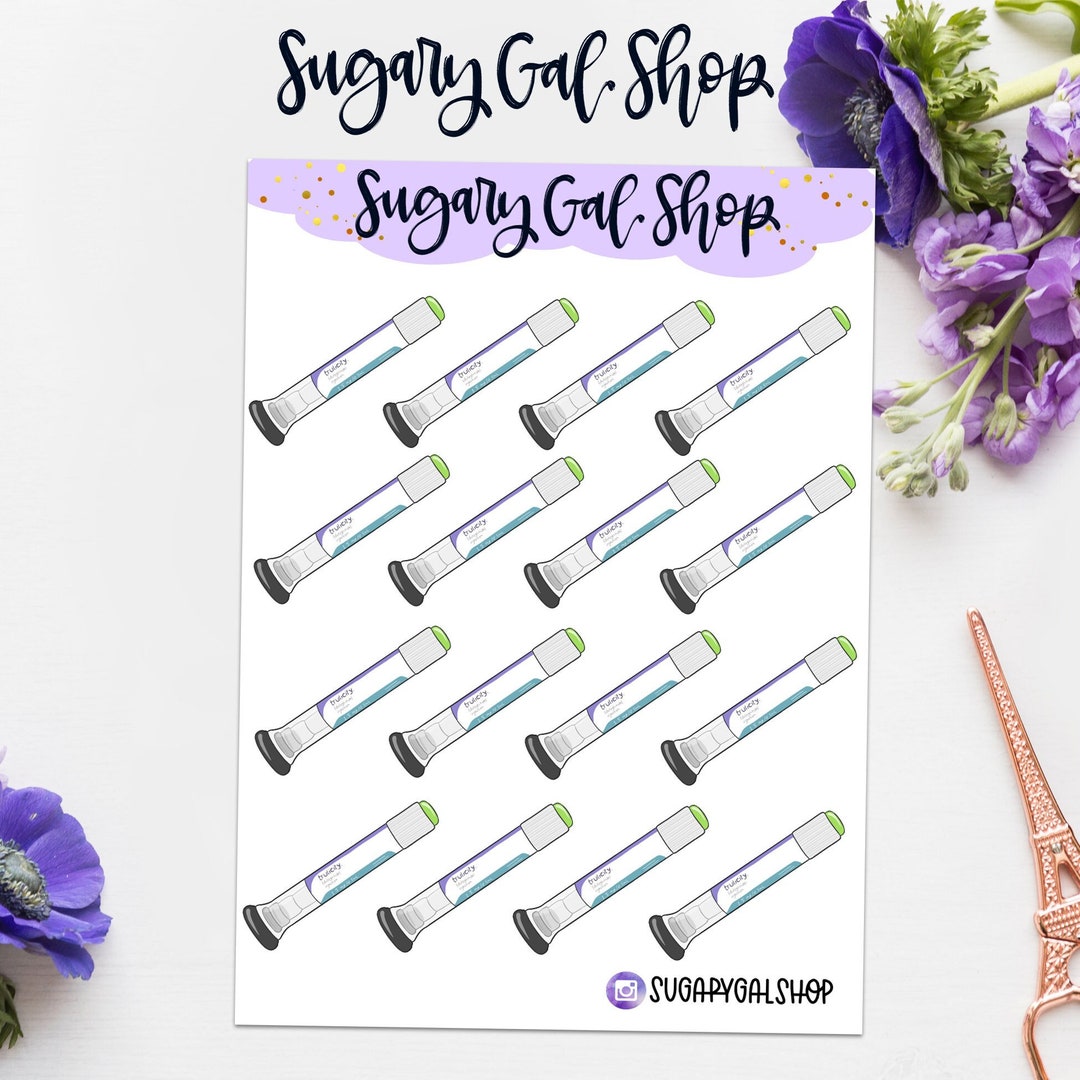 Insulin Pen Sticker Sheet - Etsy