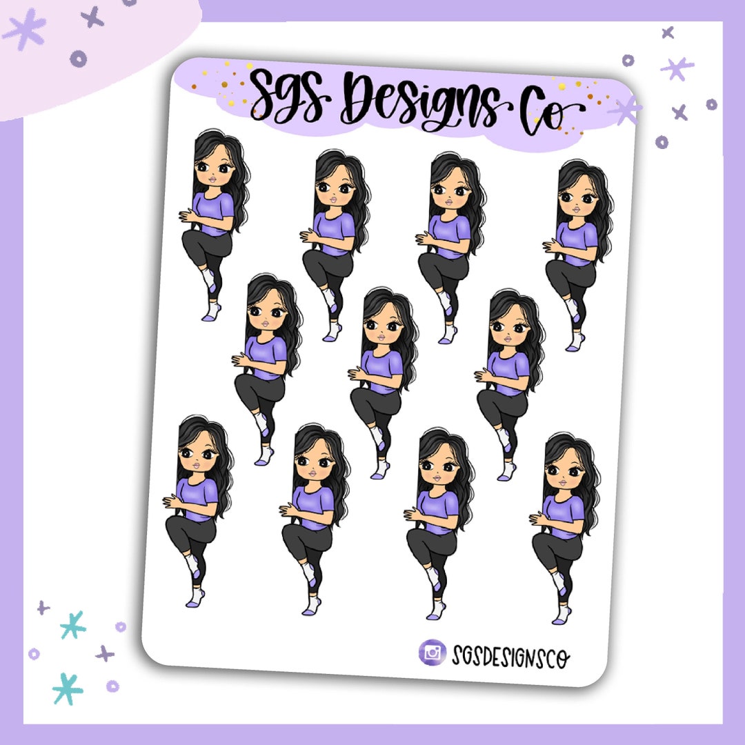 Miss Lady D Peekaboo Sticker Sheet - Etsy