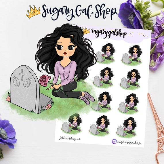 Miss Lady D RIP Sticker Sheet | Etsy