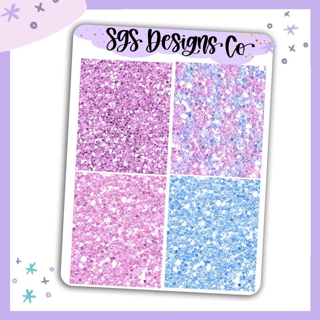 Glitter Headers Sticker Sheet - Etsy