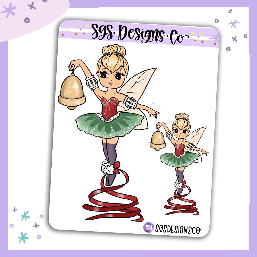 Miss Lady D Tinkerbell Sticker Sheet - Etsy