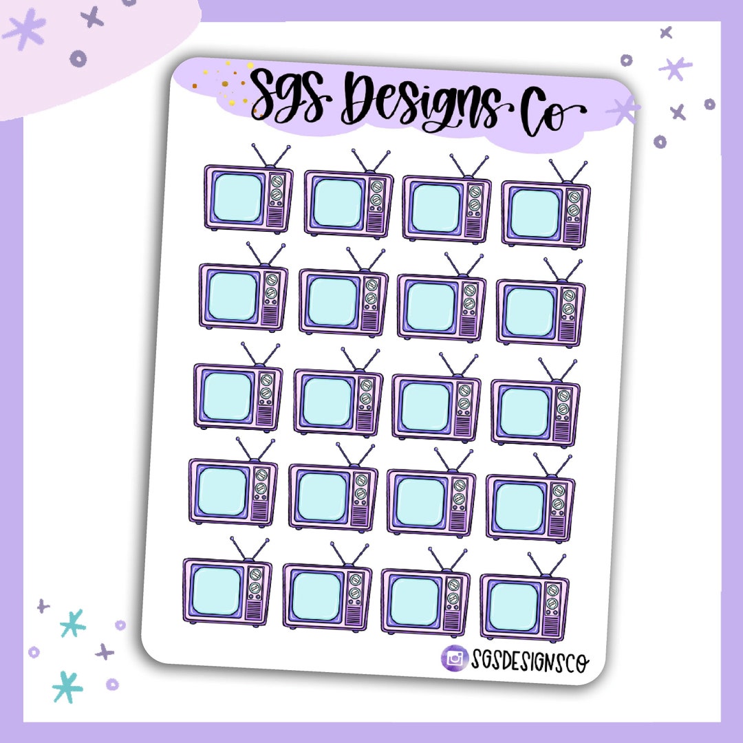 Tv Shows Planner Sticker Set - Etsy