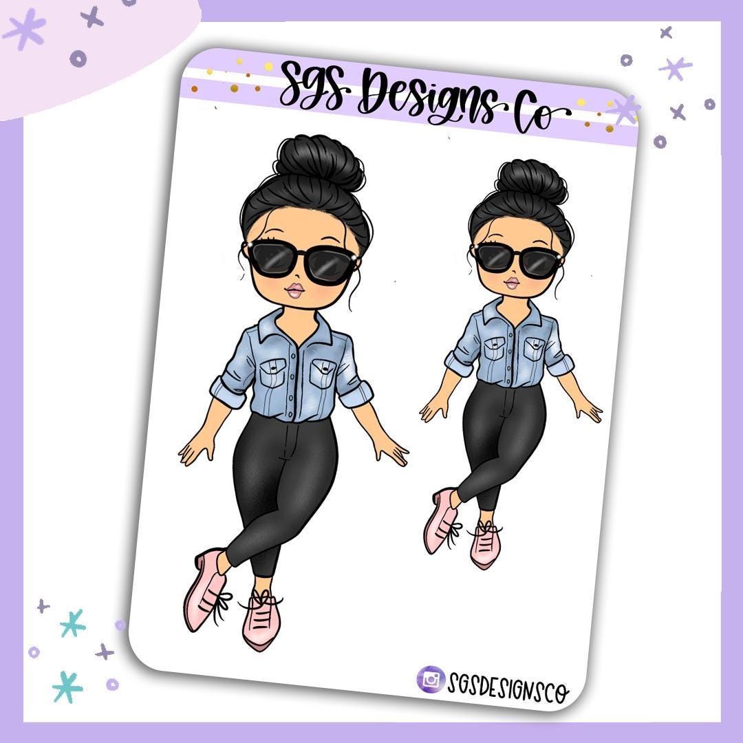 Miss Lady D Classic Gal Sticker Sheet - Etsy