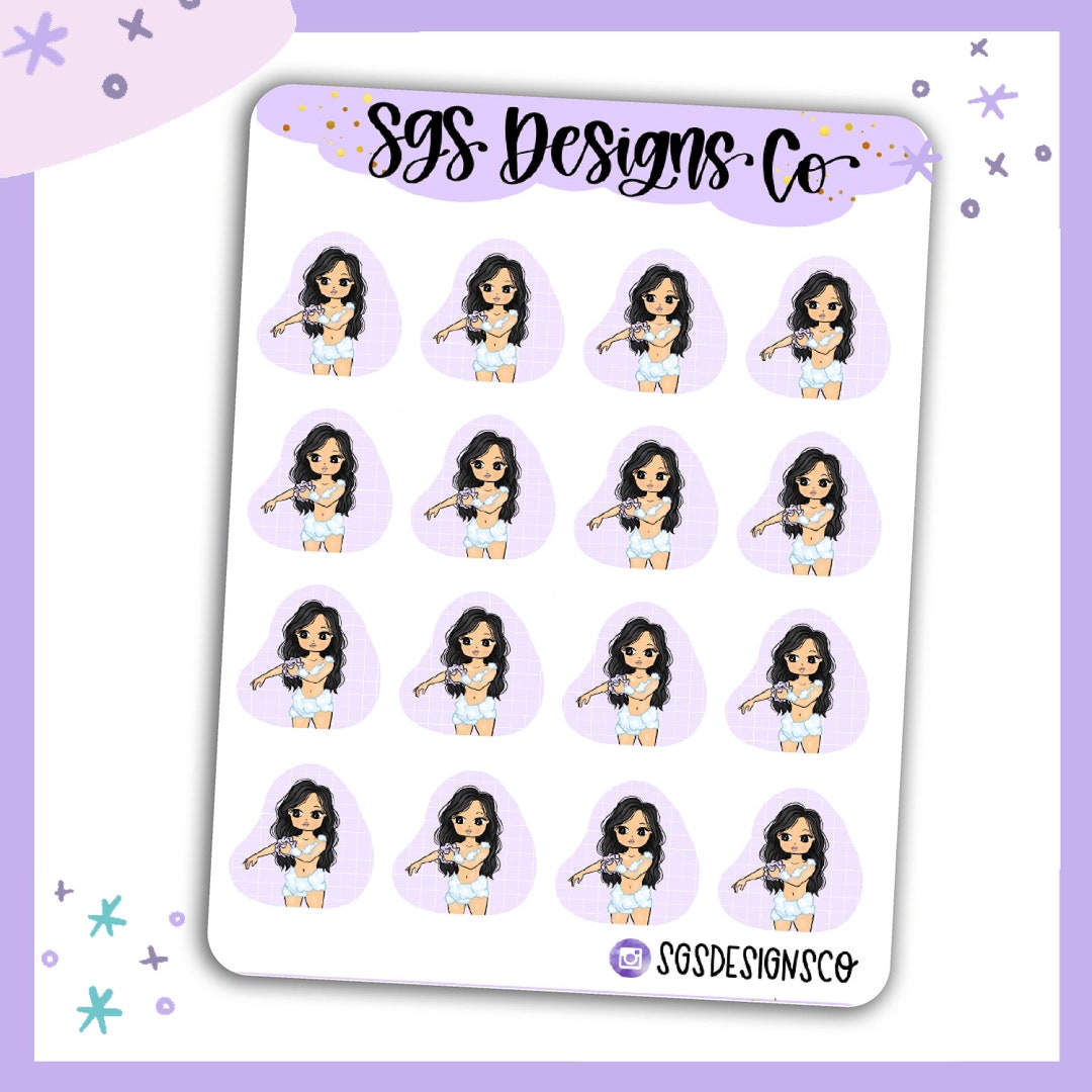 Miss Lady D I Showered Today Sticker Sheet - Etsy