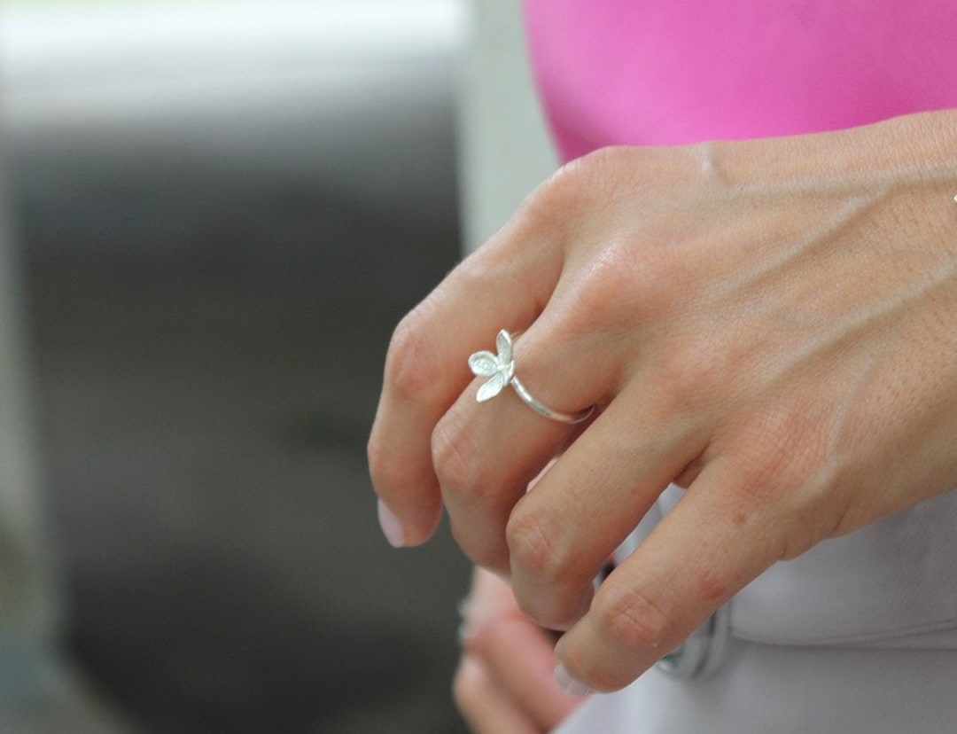 Lilac Ring in Sterling Silver Inspired From the Lilac Flower, Easy to ...