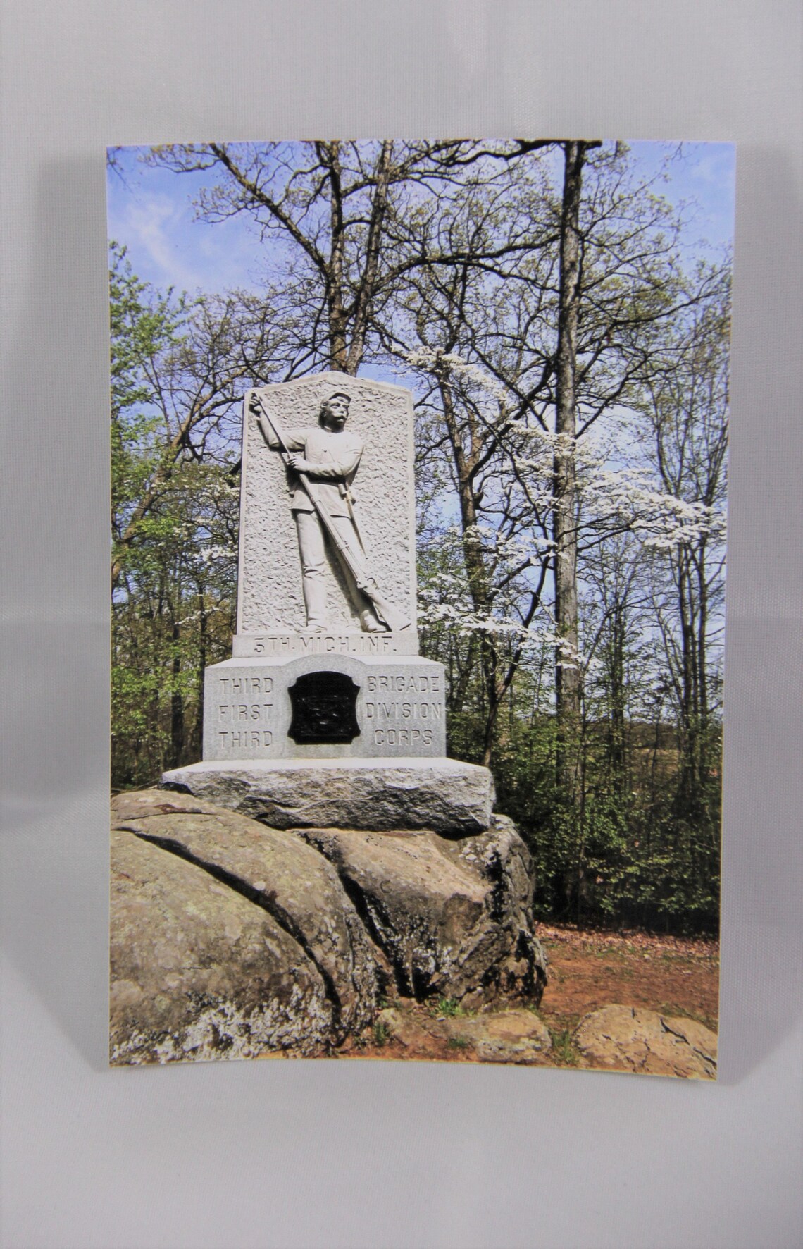 5th Michigan Infantry Monument Gettysburg Photograph | Etsy