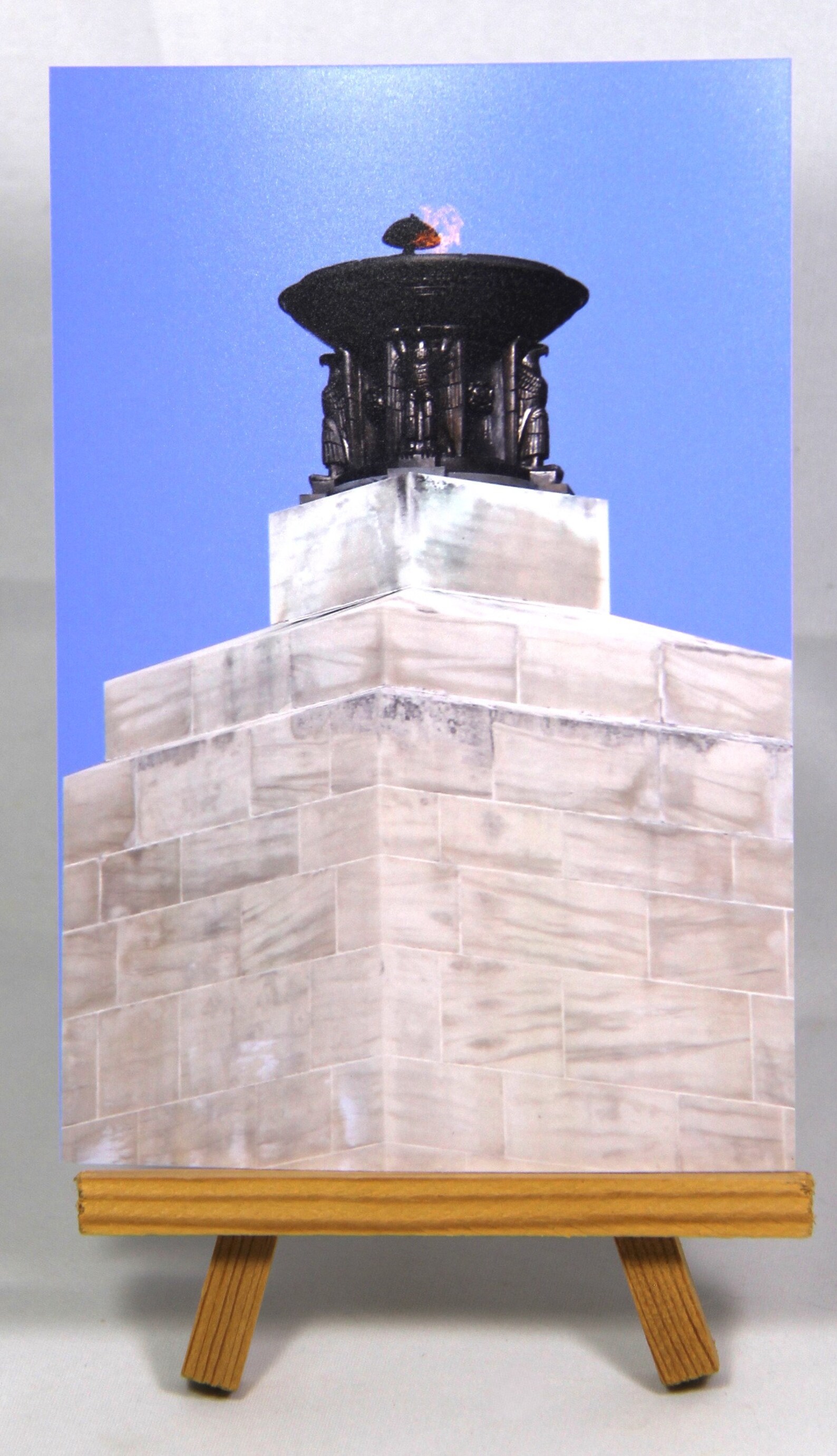 Close-up of Peace Light Memorial Flame and Cauldron / Gettysburg ...