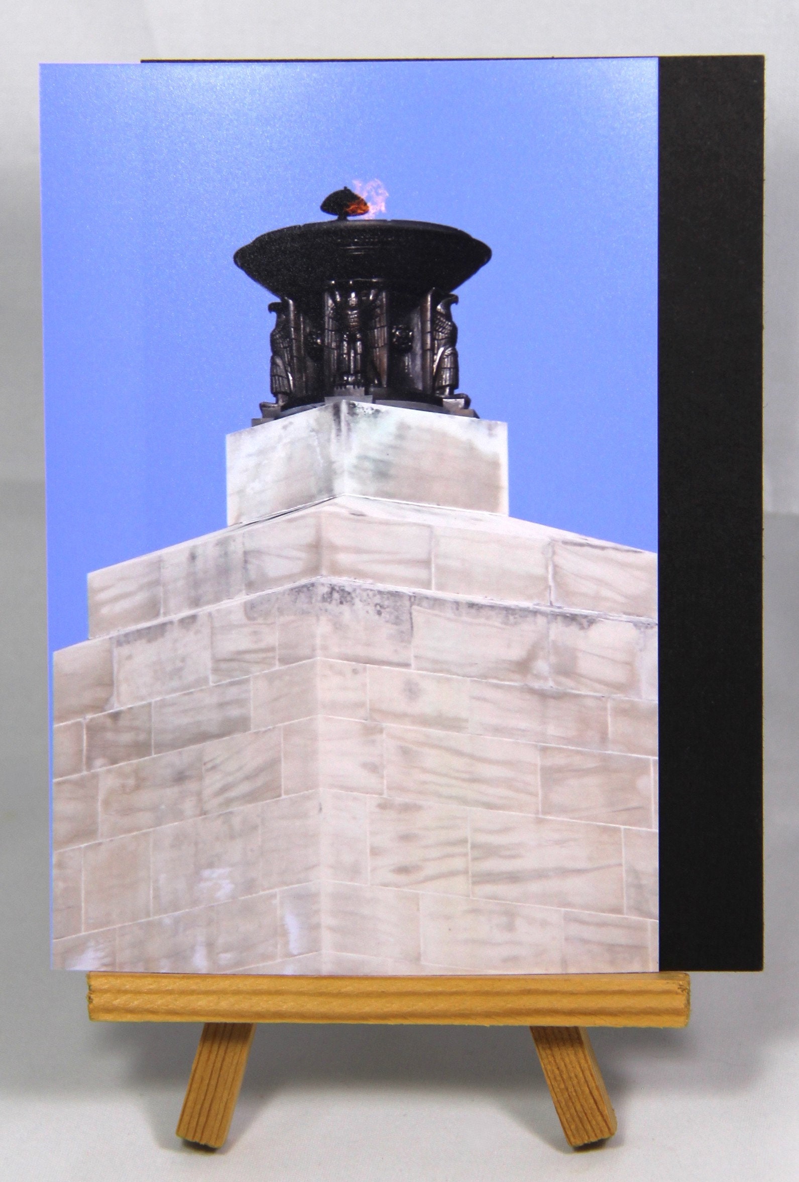 Close-up of Peace Light Memorial Flame and Cauldron / Gettysburg ...