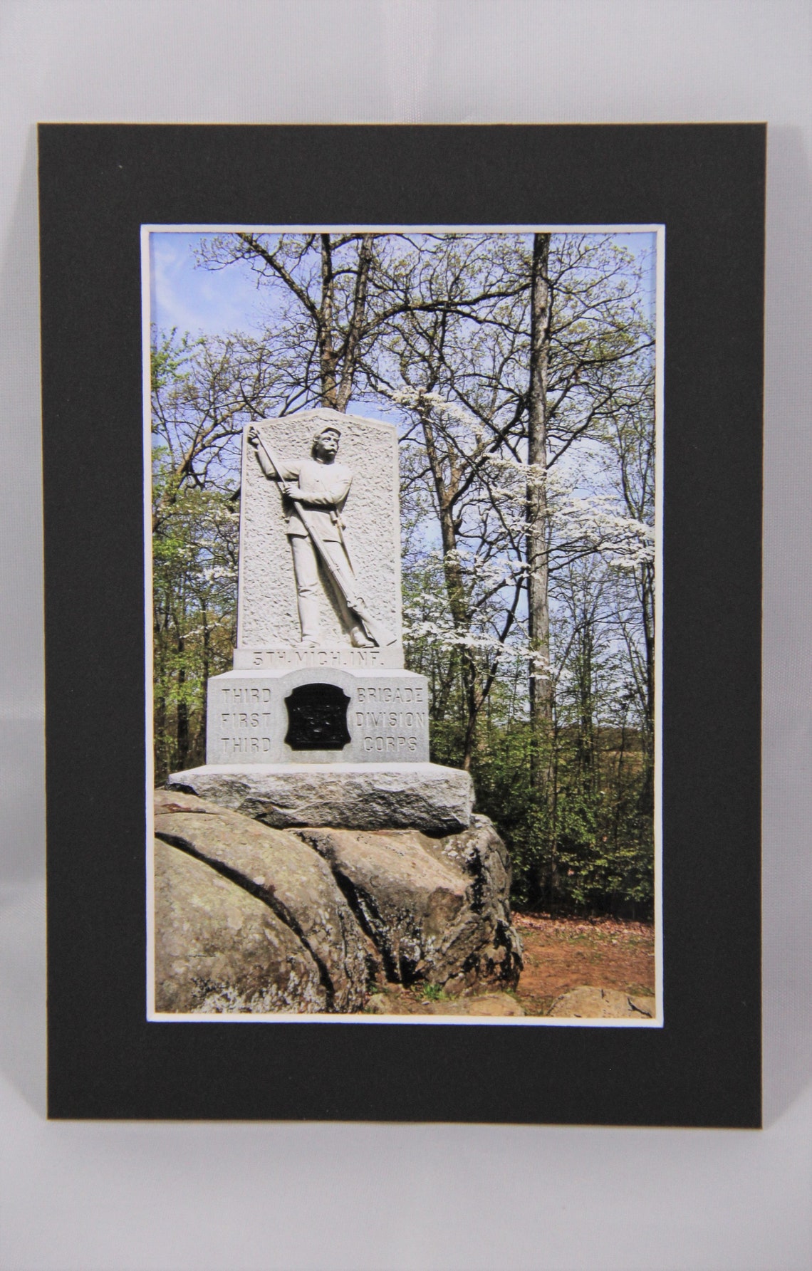 5th Michigan Infantry Monument Gettysburg Photograph | Etsy