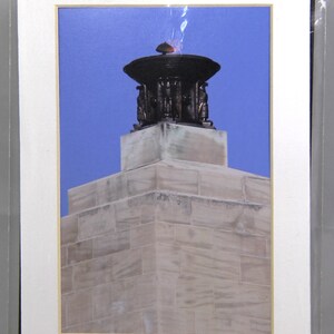 Close-up of Peace Light Memorial Flame and Cauldron / Gettysburg ...