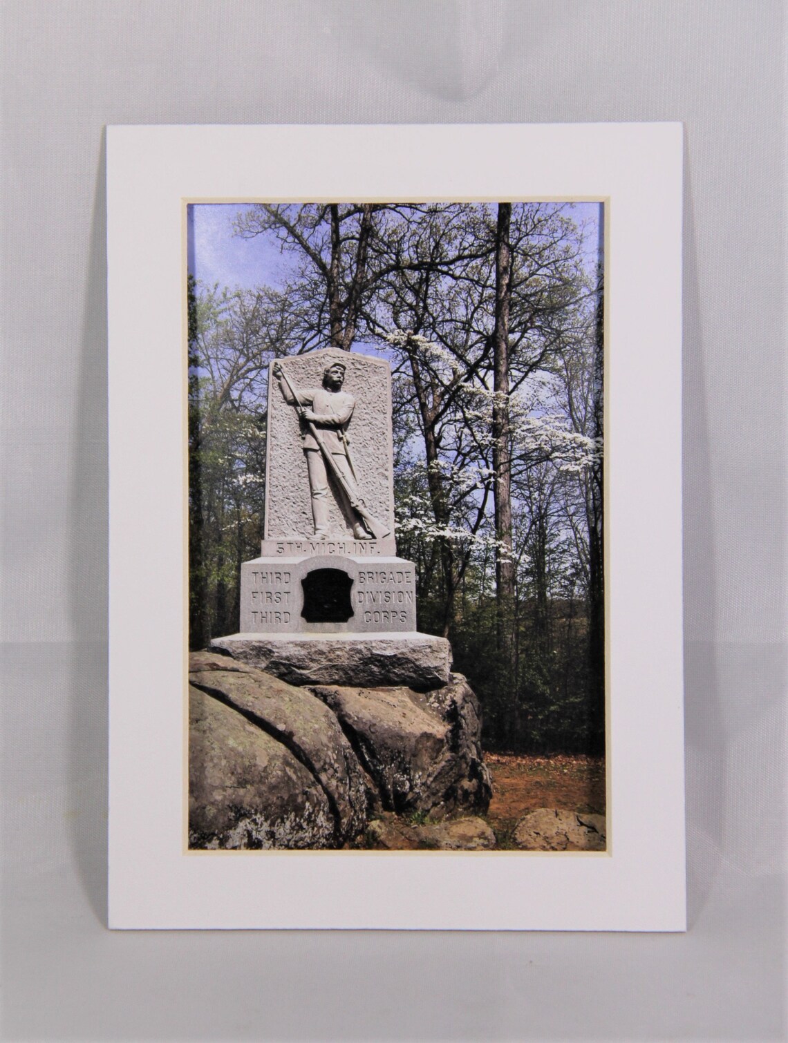 5th Michigan Infantry Monument Gettysburg Photograph - Etsy