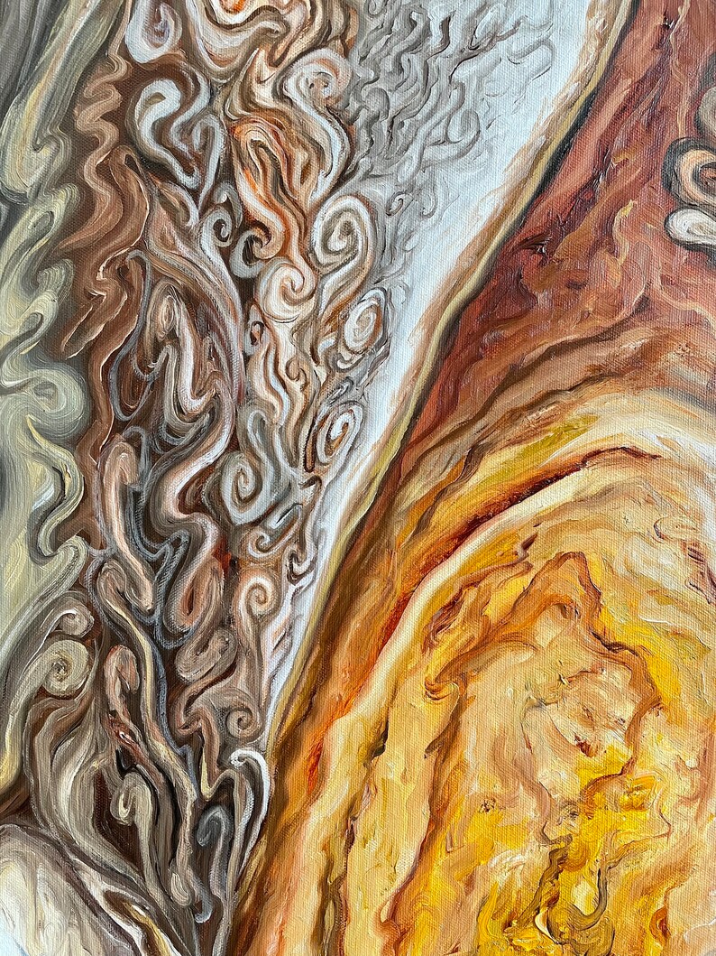 Drops of Jupiter Original Oil Painting. Space Art Planet Nebula Galaxy ...