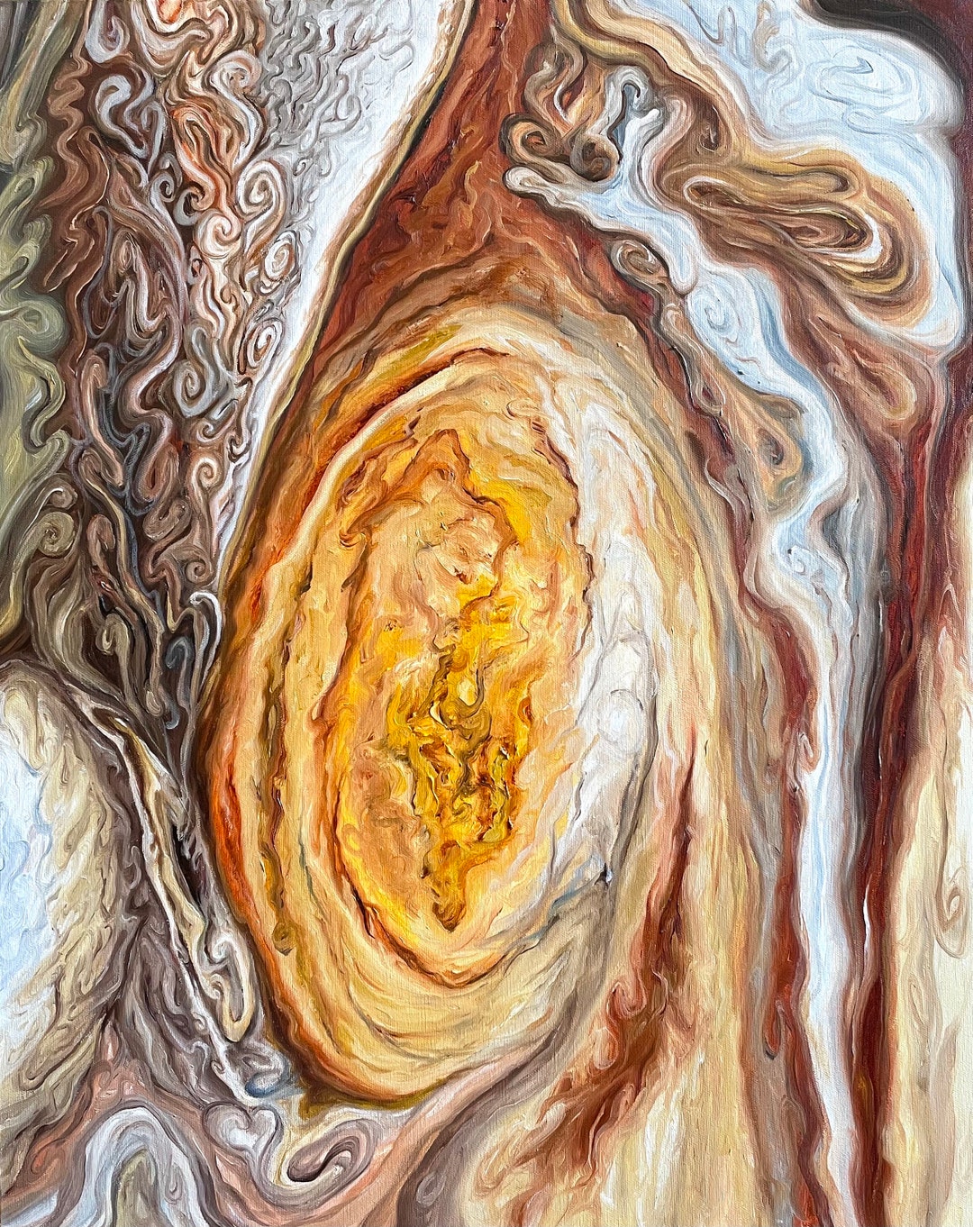Drops of Jupiter - Original Oil Painting. Space Art Planet Nebula ...