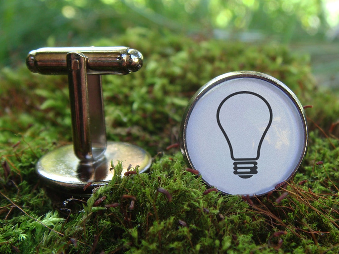 Glow in the Dark Cufflinks Lightbulb / Glowing Cuff Links / Glow ...