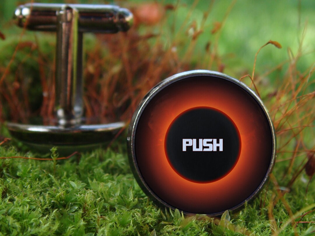 Glow in the Dark Cufflinks / Push Button / Glowing Cuff Links - Etsy
