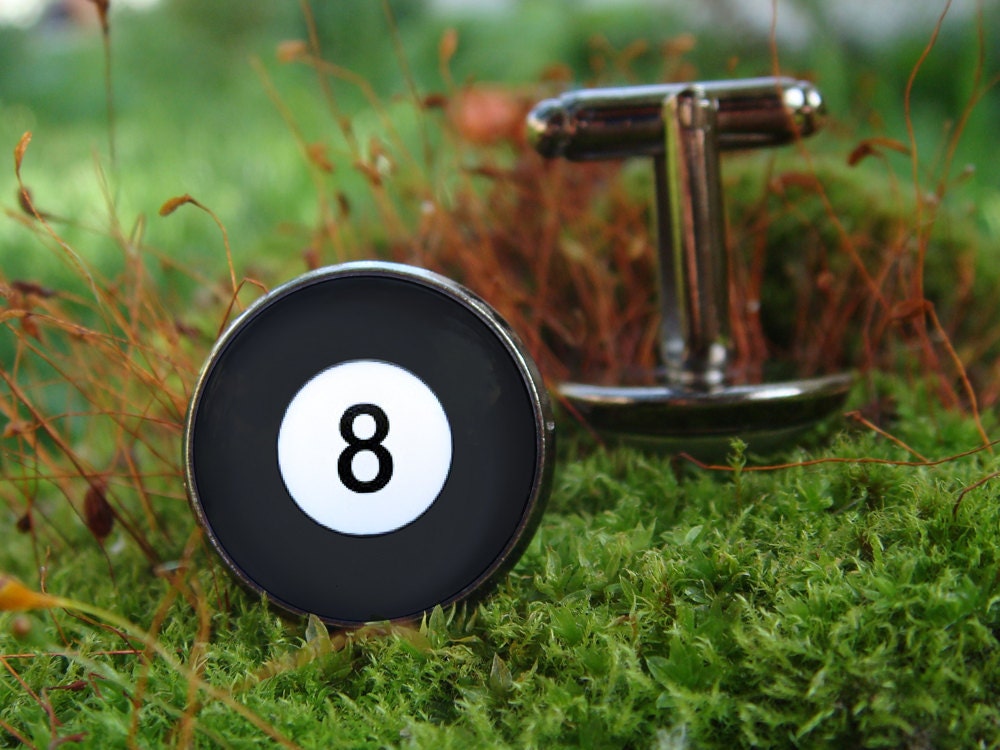 Glow in the Dark Cufflinks Pool Ball / Billiard / Glowing Cuff - Etsy