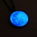Glowing Necklace Blue Moon / Glow in the Dark / Glow Moon / Glowing ...