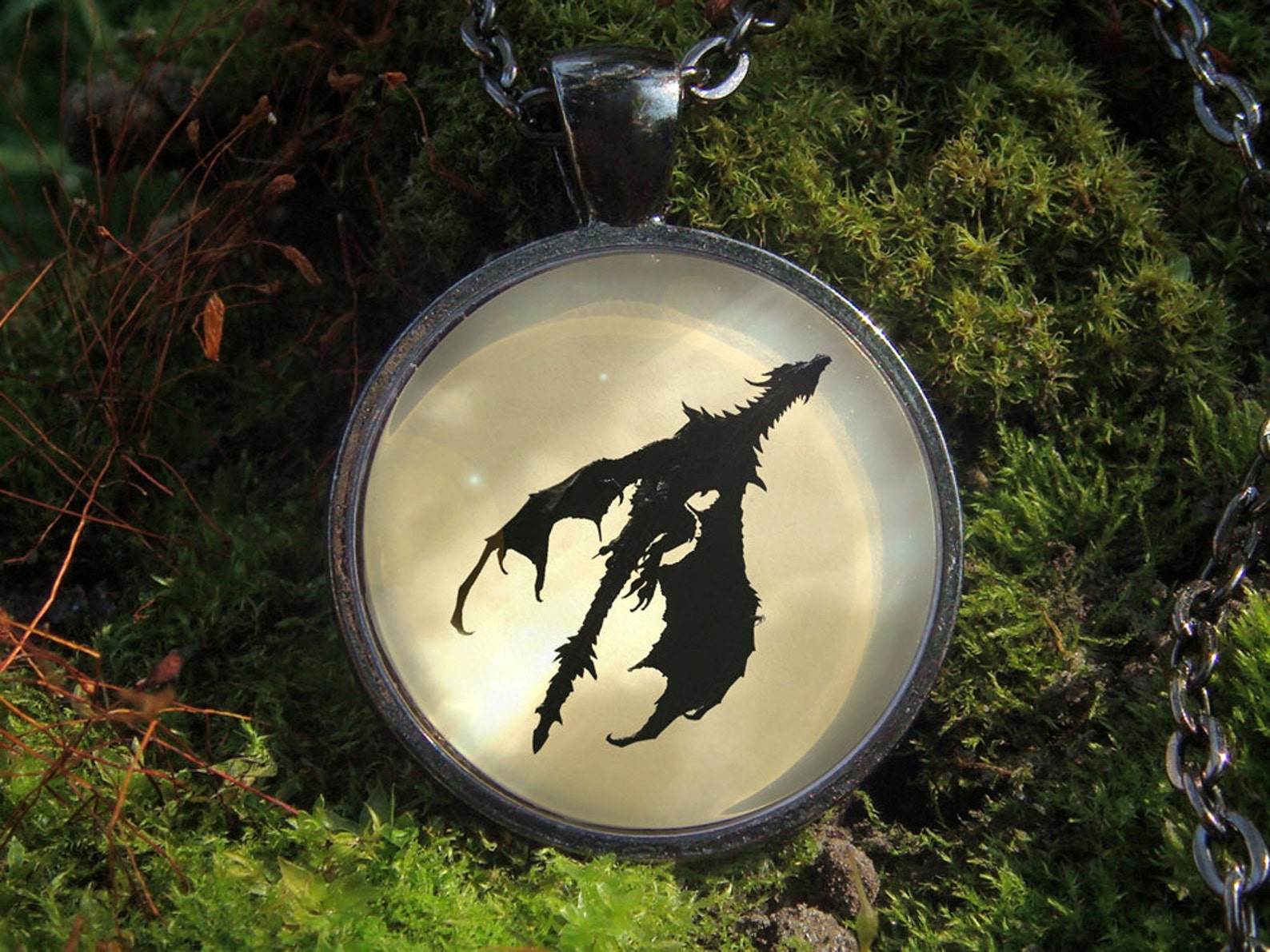 Glow in the Dark / Flying Dragon / Black Dragon / Glowing Sky - Etsy