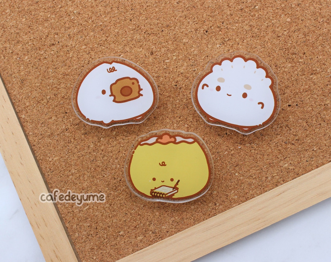 Dim Sum Babies Acrylic Magnet Clips [3 Clip Set] - Etsy