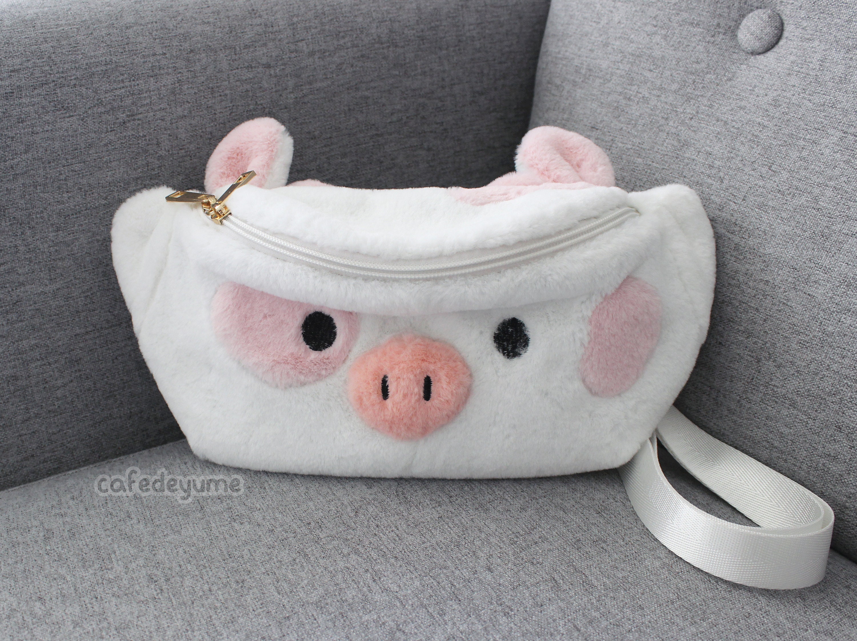 Strawberry Cow Fluffy Fanny Pack - Etsy