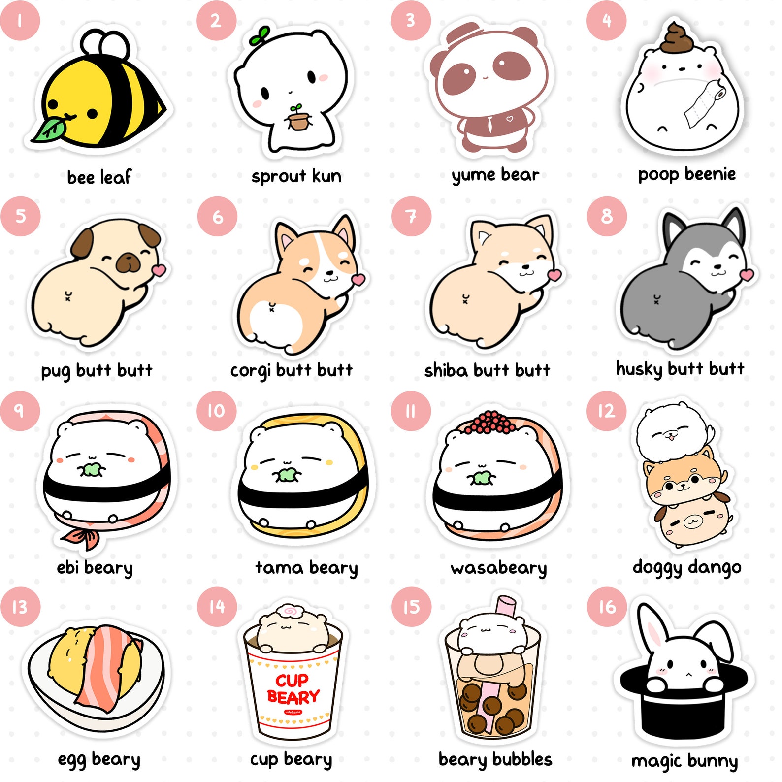 Cute Waterproof Vinyl Stickers - Etsy