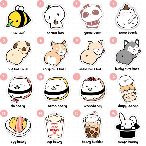 Cute Stickers - Etsy Canada