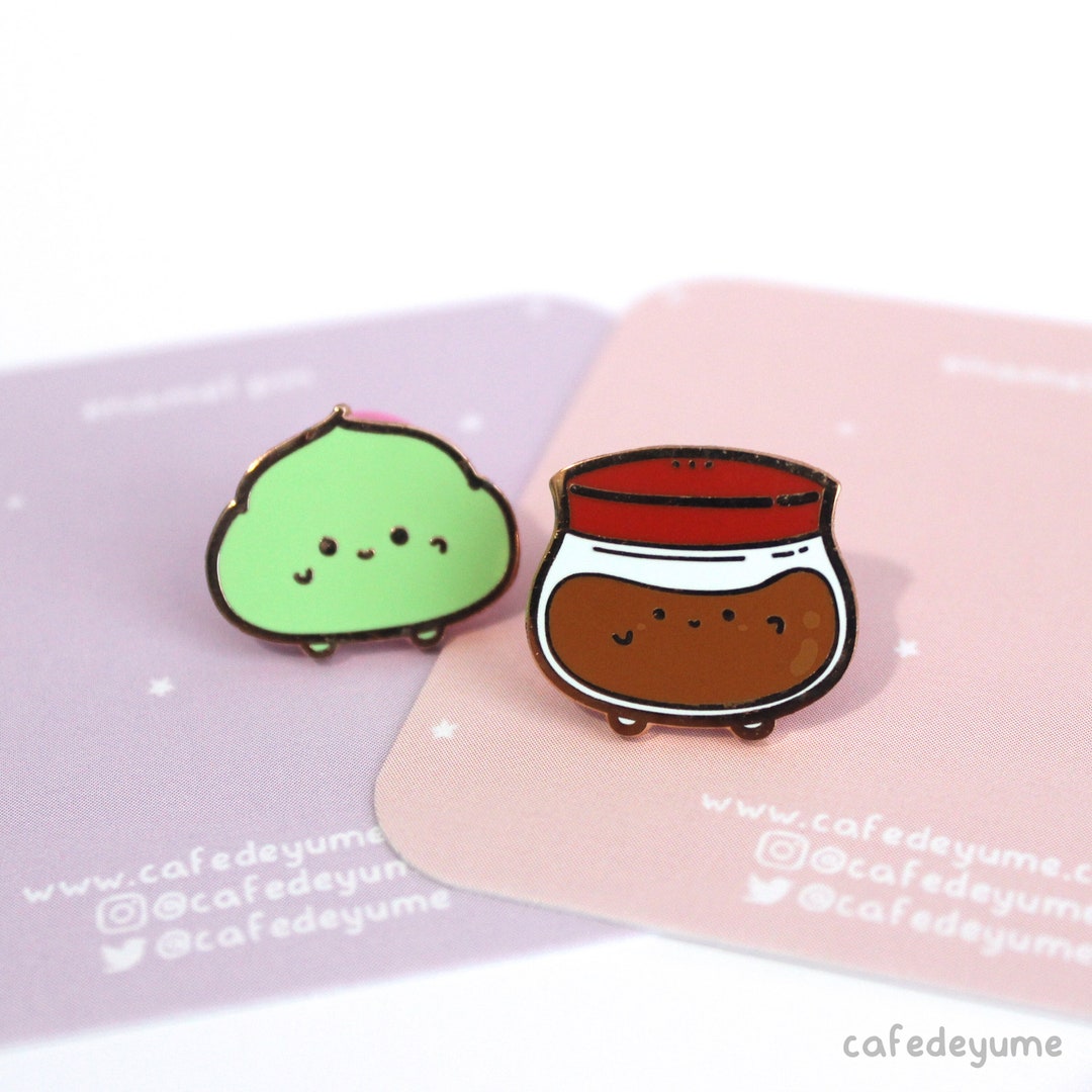 Condiment Buddies Enamel Pin, Cute, Kawaii, Gift, Lapel Pin, Sushi, Soy ...