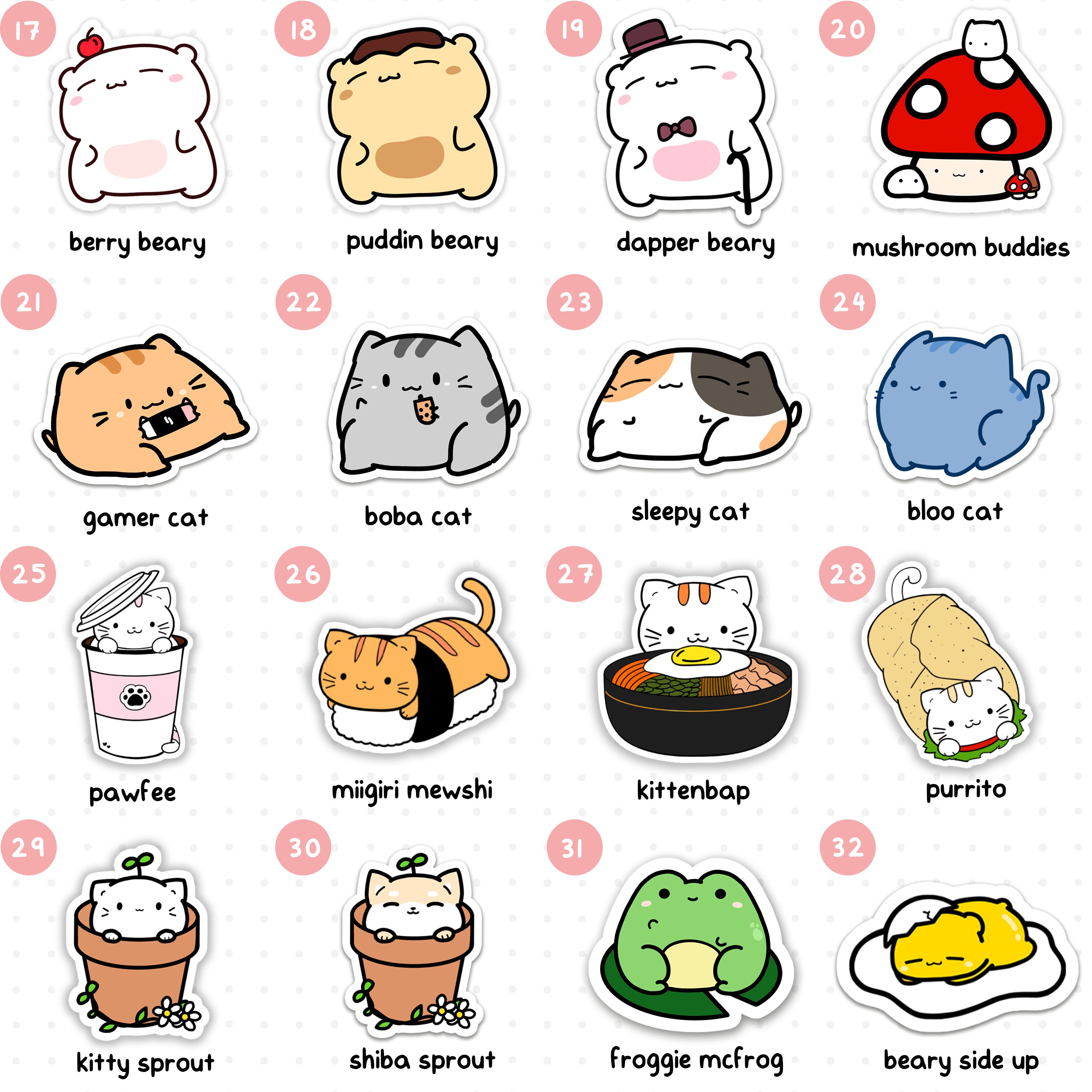 Cute Waterproof Vinyl Stickers - Etsy