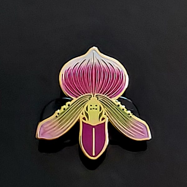 Orchid Lapel Pin - Etsy